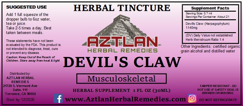 Devil's Claw Tincture 1oz – Aztlan Herbal Remedies