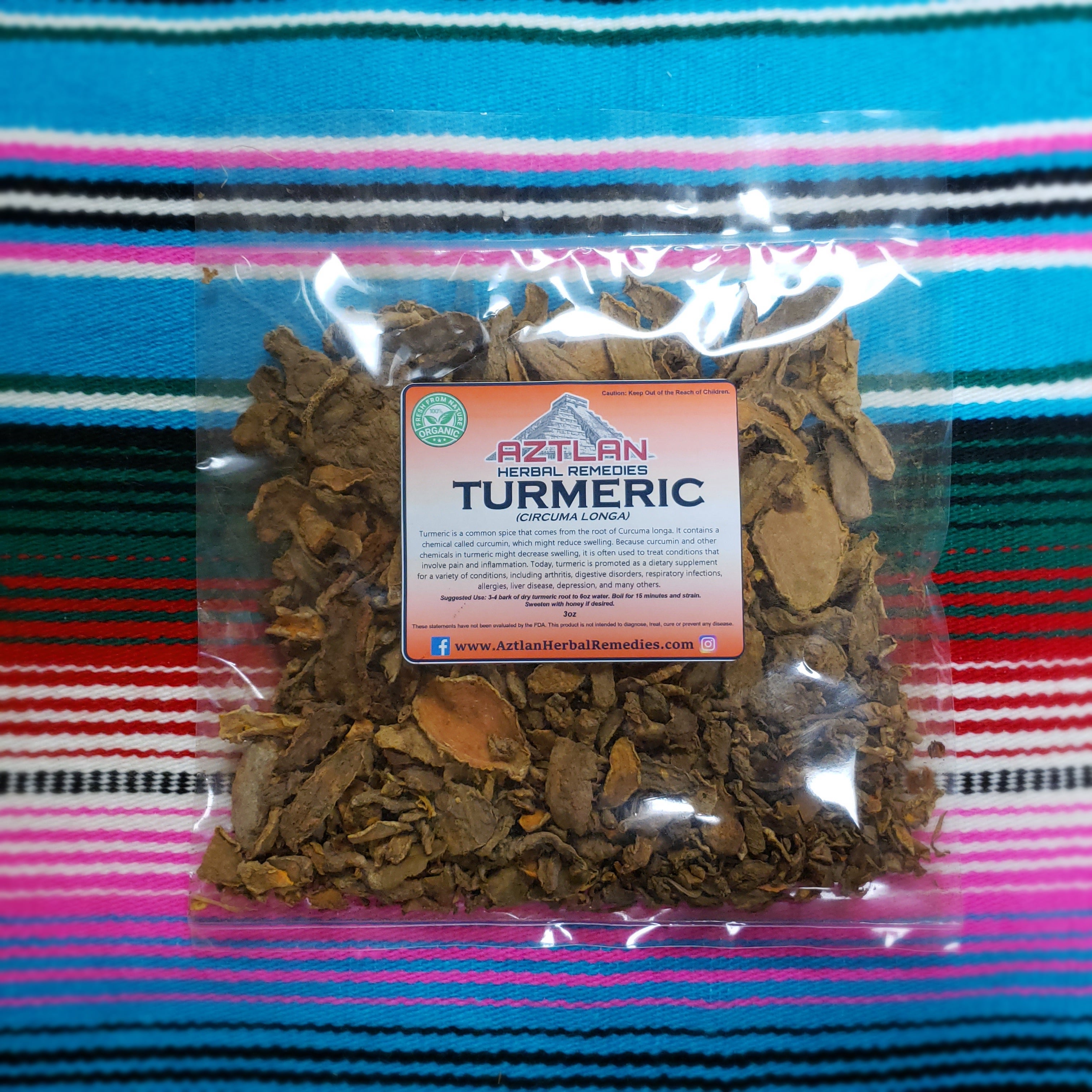 Turmeric (Dried) Tea 3oz – Aztlan Herbal Remedies