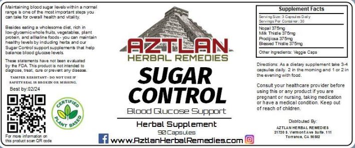 Sugar Control Capsules – Aztlan Herbal Remedies