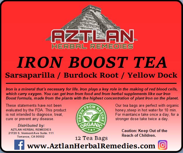 Iron Boost Teabags – Aztlan Herbal Remedies