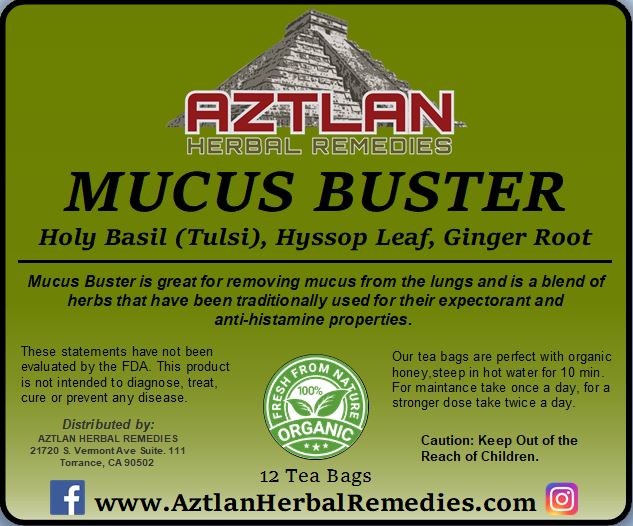 Mucus Buster Teabags – Aztlan Herbal Remedies